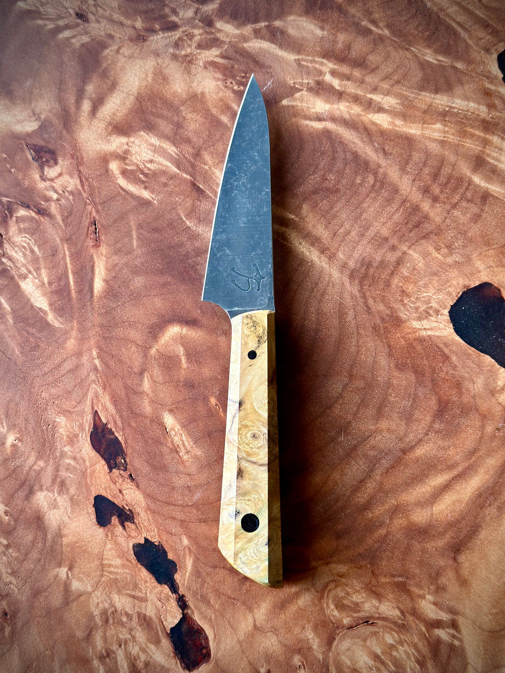 Running Man Forge Pairing Knife blonde – Forrest Design Co